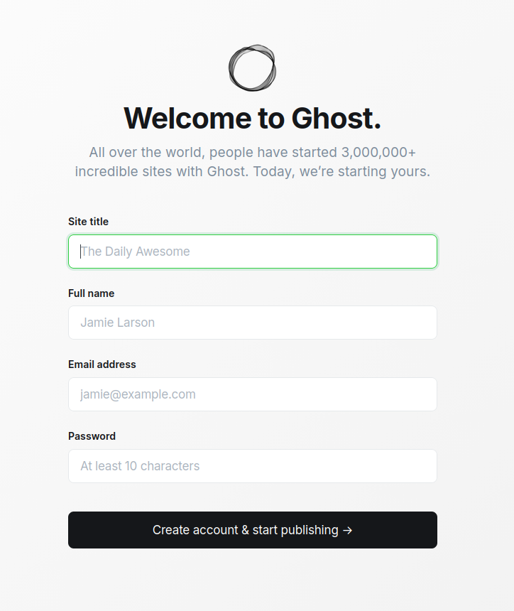 Install Ghost Blog Platform on Debian 13 - HostMyCode