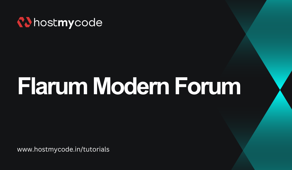 Install Flarum Modern Forum on a AlmaLinux 9 - HostMyCode